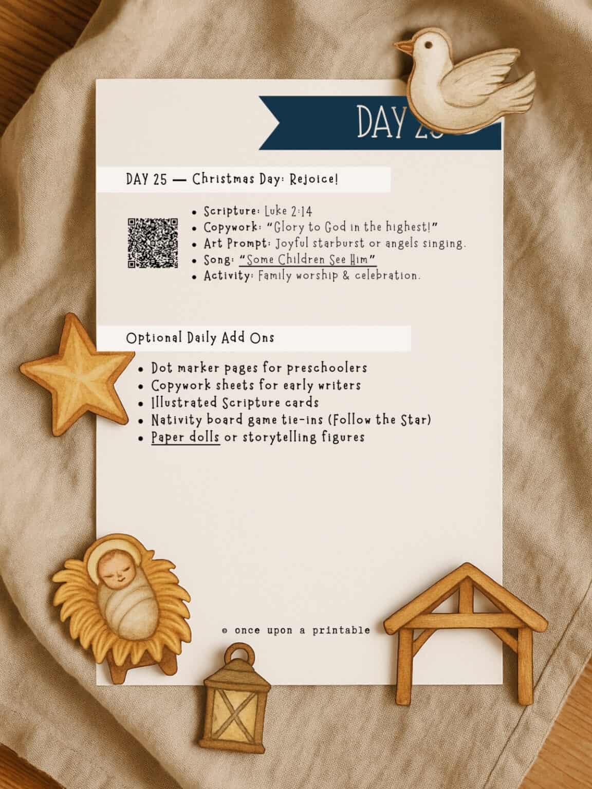 Free Nativity Worksheet Printables - Once Upon a Printable