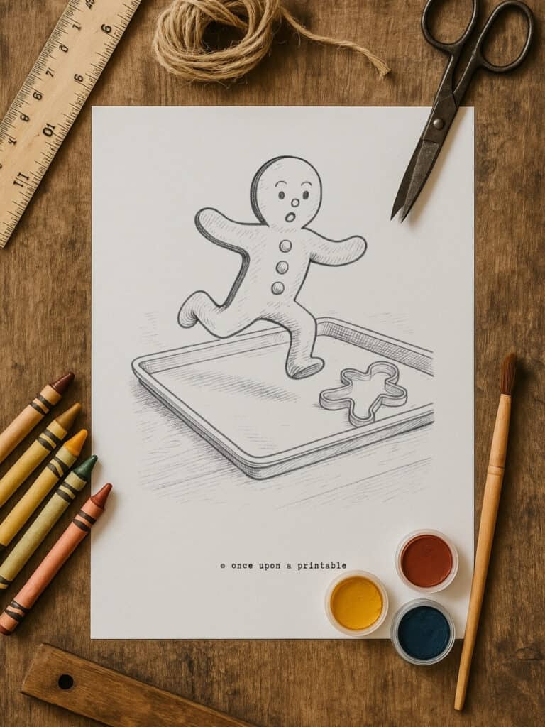 Gingerbread Man Printables (Free!) - Once Upon a Printable