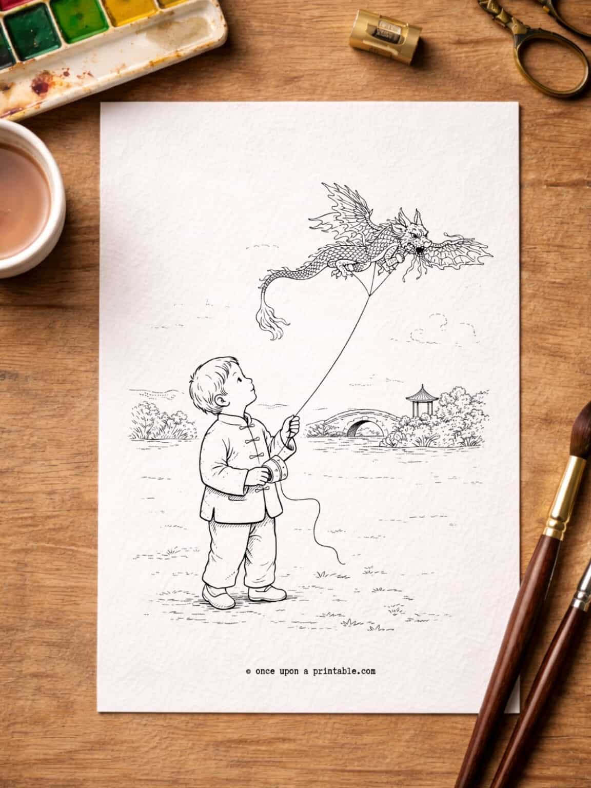 Chinese New Year Coloring Pages (Free Printables) - Once Upon a Printable