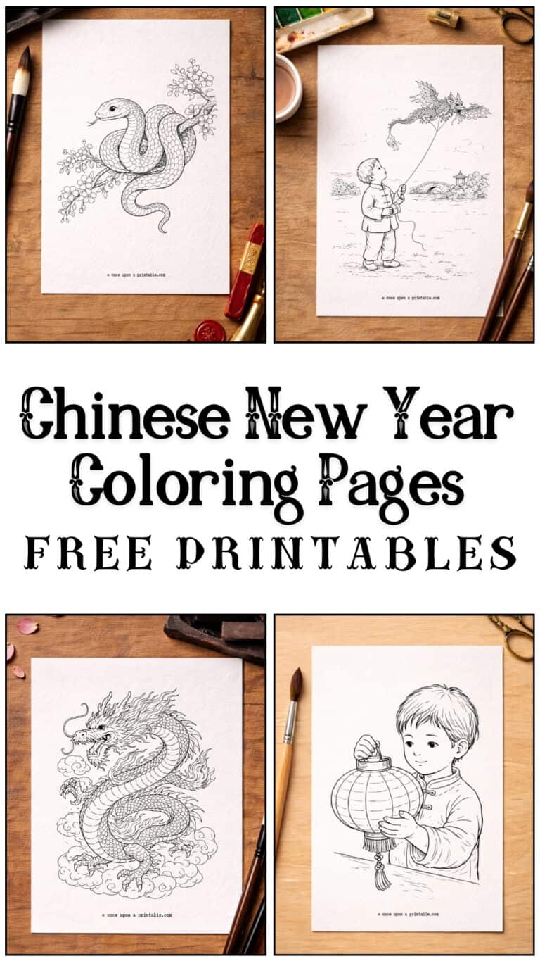 Chinese New Year Coloring Pages (Free Printables) - Once Upon a Printable
