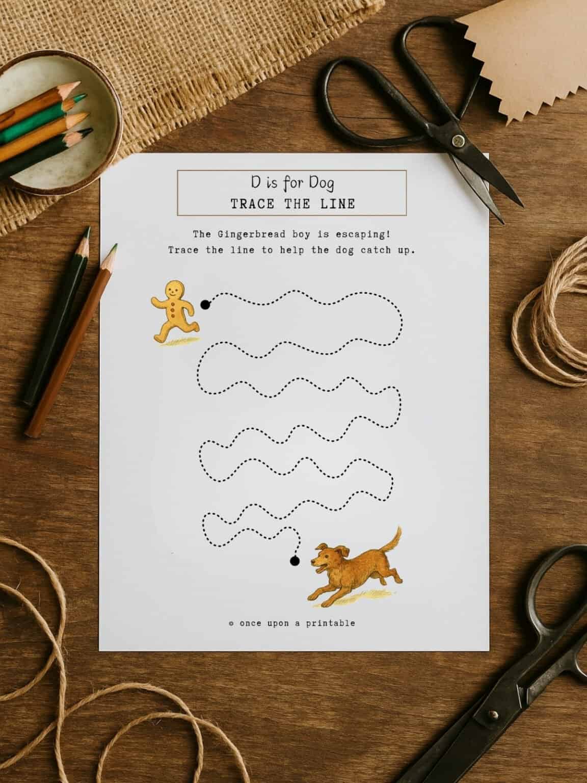 Gingerbread Man Printables (Free!) - Once Upon a Printable