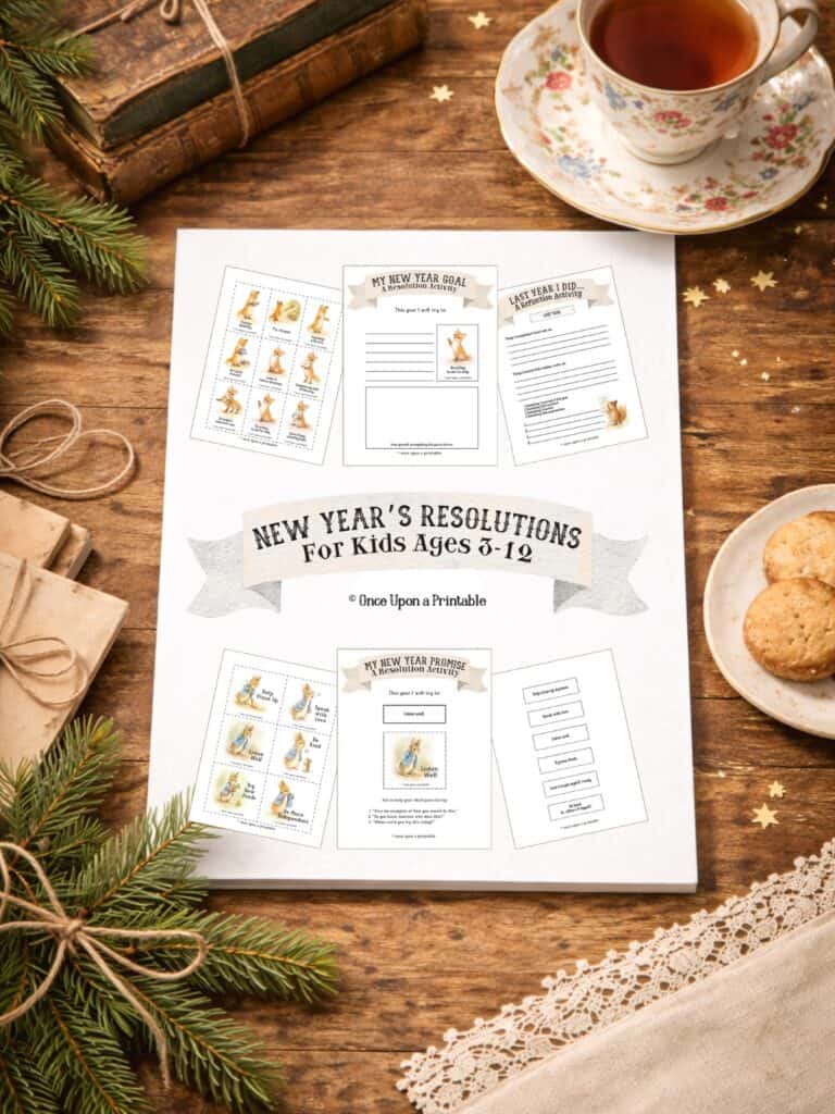 31 New Year's Eve Resolutions for Kids (Free Printables) - Once Upon a ...