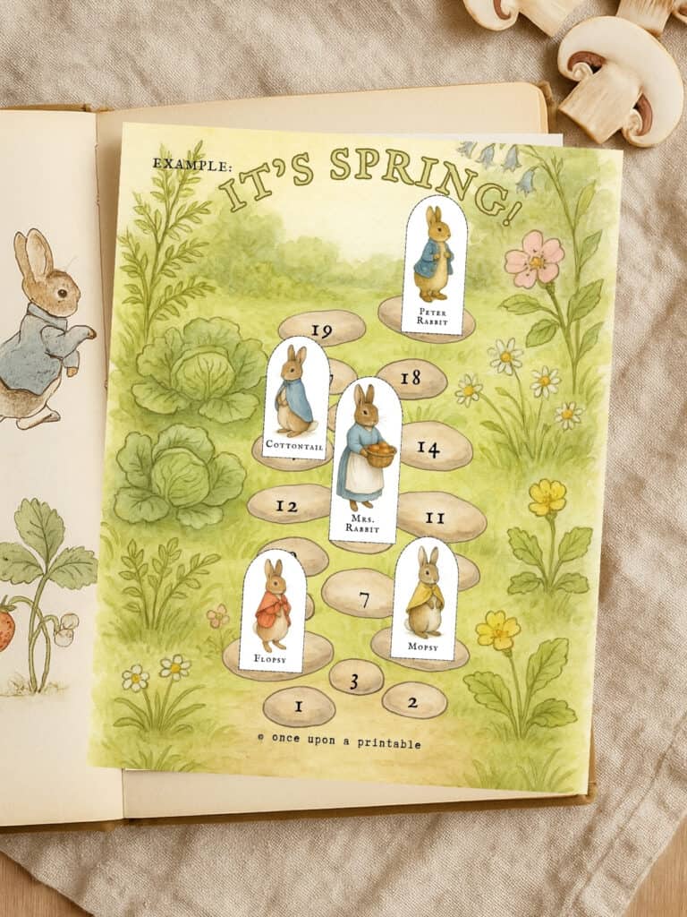 Peter Rabbit Advent Calendar (Free Printable) - Once Upon a Printable