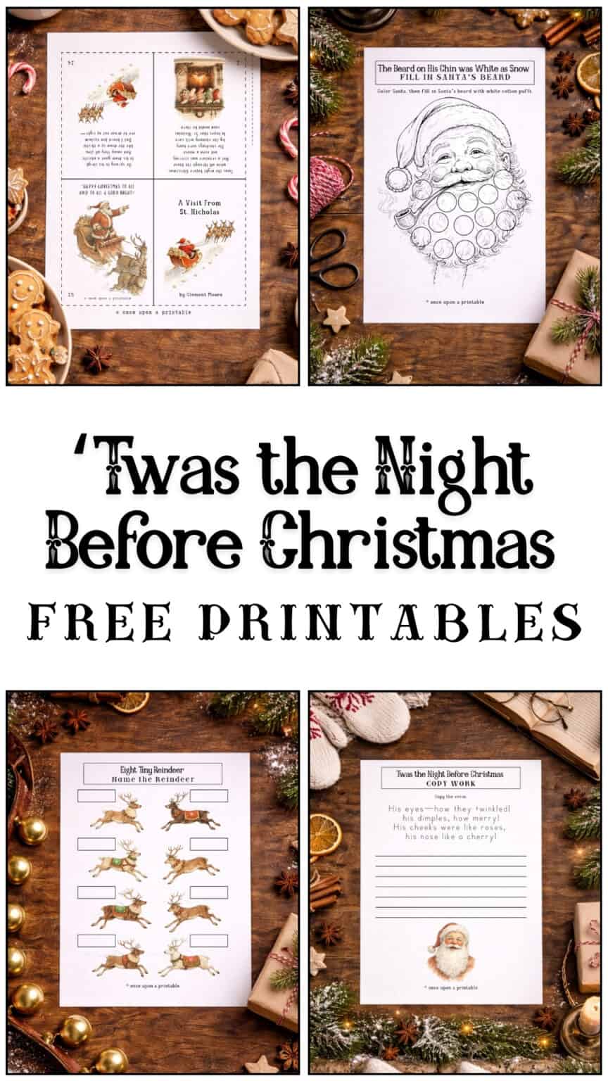 Twas the Night Before Christmas Printable - Once Upon a Printable