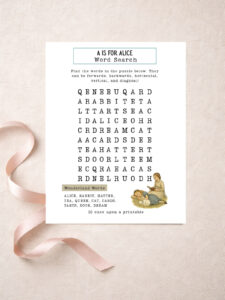 Free Alice in Wonderland Printables - Once Upon a Printable