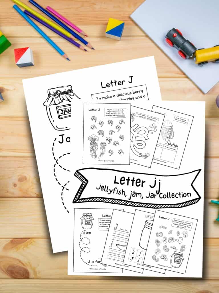 Letter J Worksheets (Free Printables) - Once Upon a Printable