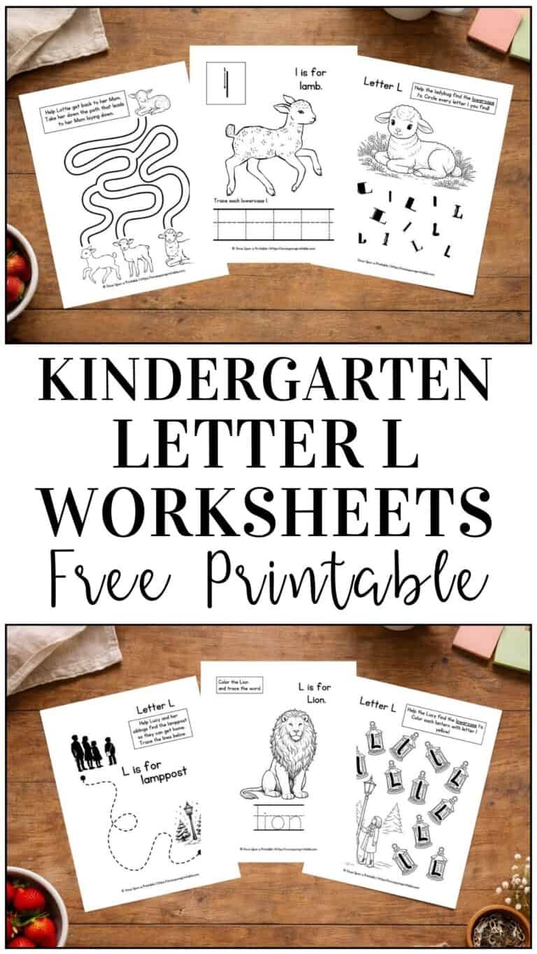 Letter L Worksheets (Free Printables) - Once Upon a Printable
