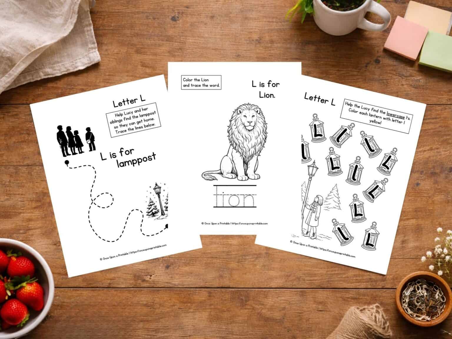 Letter L Worksheets (Free Printables) - Once Upon a Printable