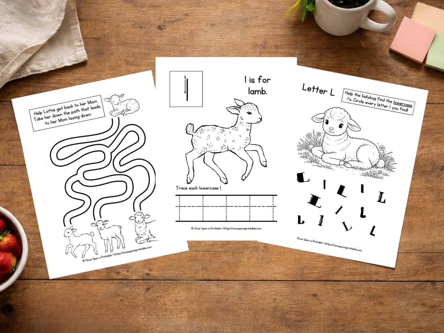 Letter L Worksheets (Free Printables) - Once Upon a Printable