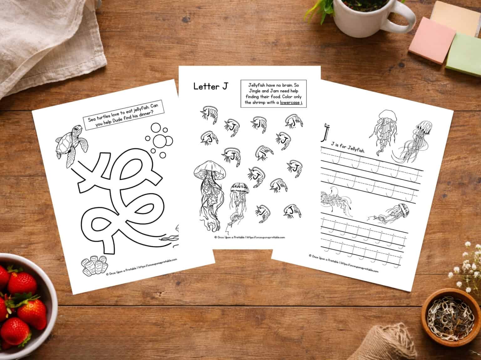 Letter J Worksheets (Free Printables) - Once Upon a Printable